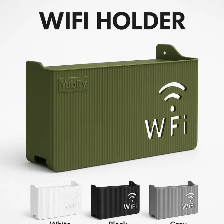 (Kai Green) My Choice (Multicolors) Wall WLAN Router Storage Box WiFi ...