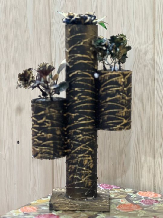 Triple cone Vase Guldan with flowers - 3 in 1 Cone Vase - Beautiful ...