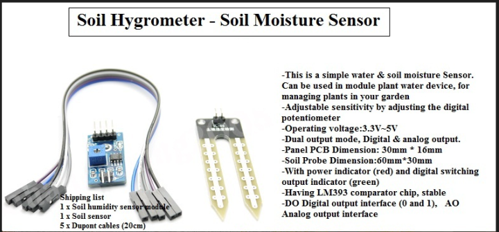 Soil Hygrometer Detection Module Moisture Sensor plant sensor | Daraz.pk