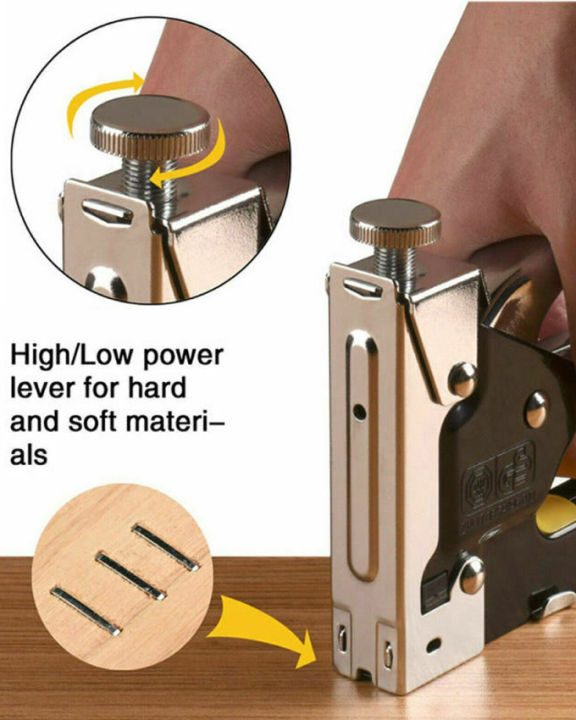 Heavy Duty 3 in 1 Hand Staple with Extra Pins, For Multipurpose Use ...