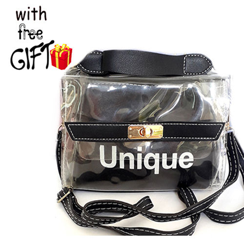 Fashion Summer PVC Girl Handbag Transparent Shoulder bag | Daraz.pk