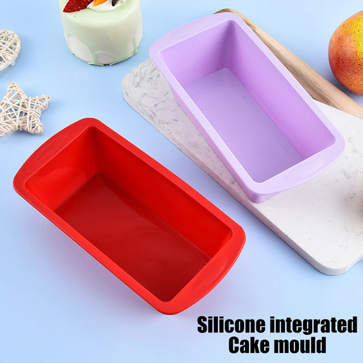 1Pc Mini Toast Silicone Mold Rectangular Cake Pan Cheese Cake Mold Bake ...