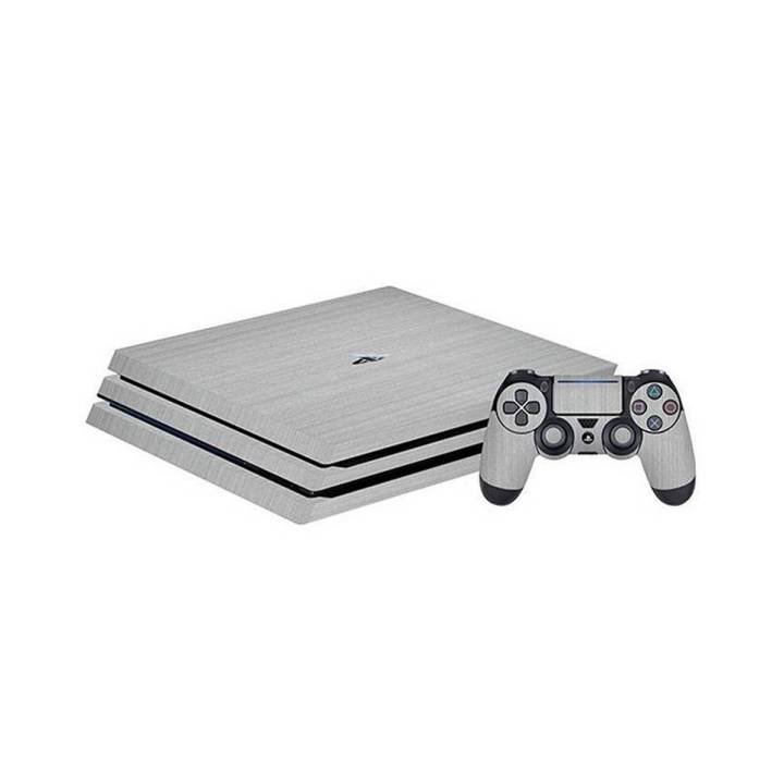 PS4 Brushed Metal Texture Skin - Silver | Daraz.pk