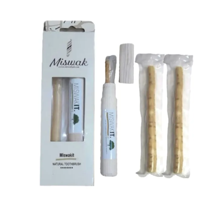 4 Miswakit Box containing 8 Peelu Miswaks with 4 Premium quality Wooden ...