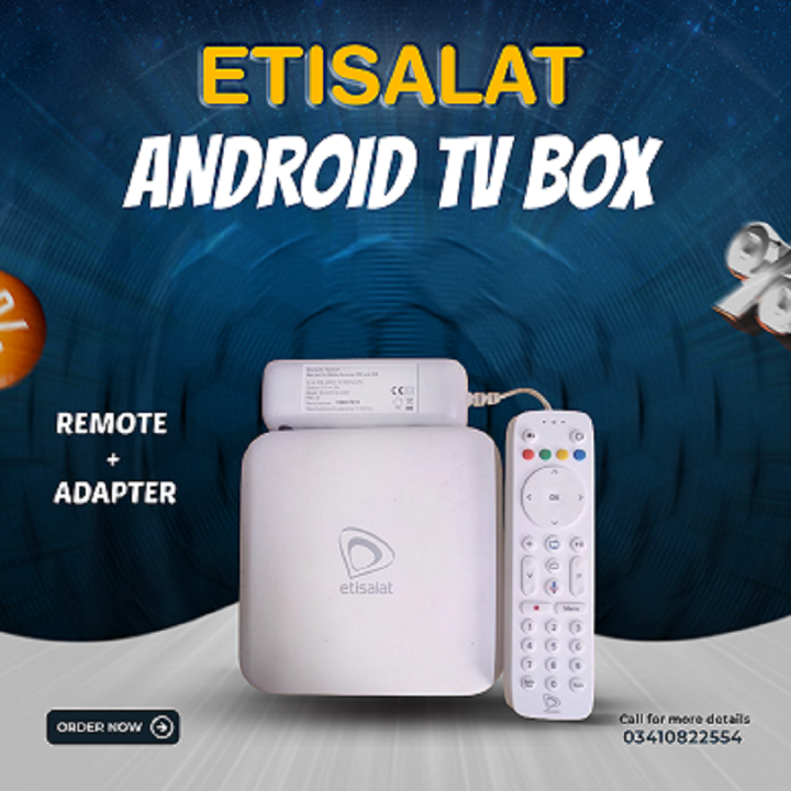 Etisalat Android TV Box Version 7 | With Remote And Adapter | 2GB RAM ...