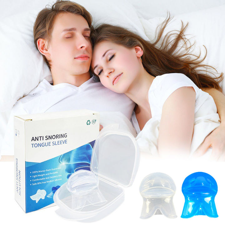 1Pcs Silicone Anti Snoring Tongue Cover Retaining Device Sleep Better ...