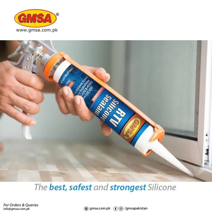 GMSA RTV Silicone Sealant Clear 280ml . | Daraz.pk