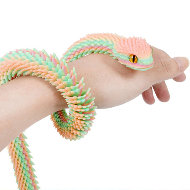 New 30cm 3D Printed Snake Figurine 3D Printed Animals Desk Accessories ...