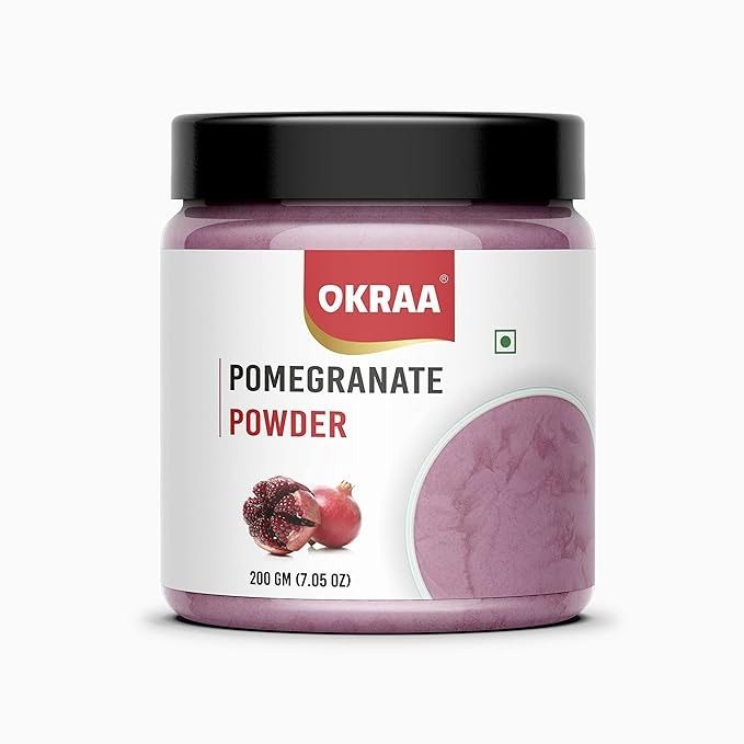 OKRAA Pomegranate Powder - 200 gm (Spray Dried) Anar/Natural/Ready to ...