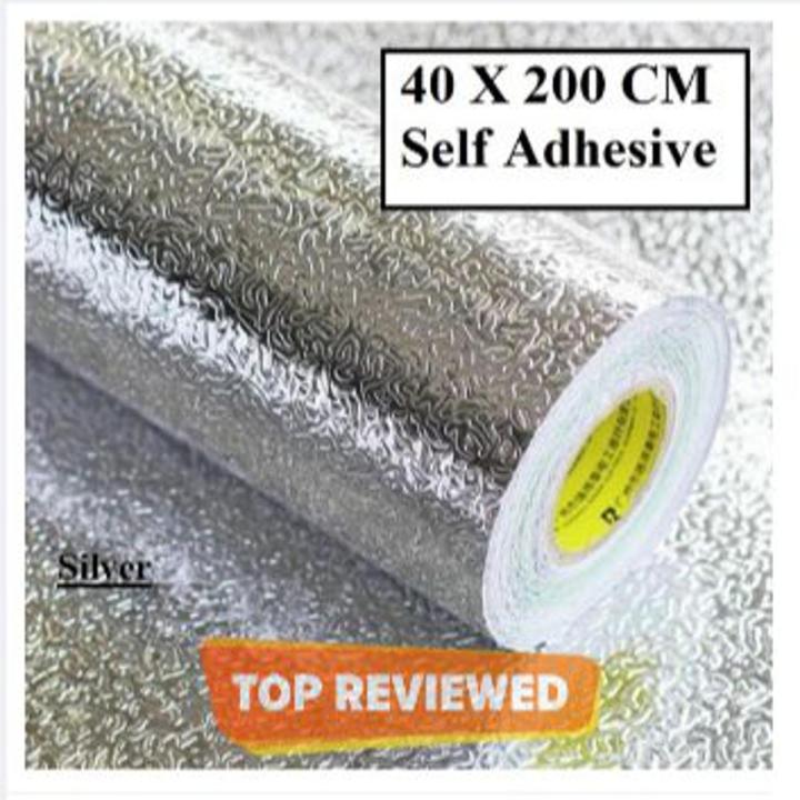 Self Adhesive Aluminium Foil Sticker Roll, Oil Proof Waterproof ...