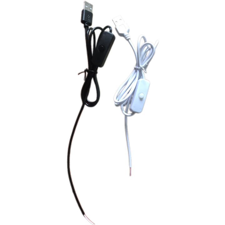 LED small desk lamp 501 switch cable 2 core USB power cable black and ...