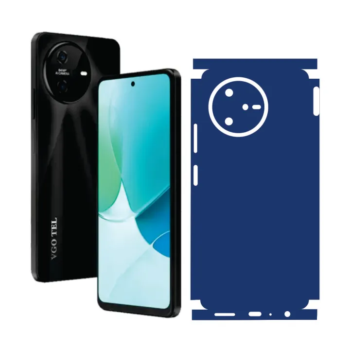 VGO TEL Note 24 Back Paper 0003 Blue Sheet Anti-stain Lamination Wrap ...