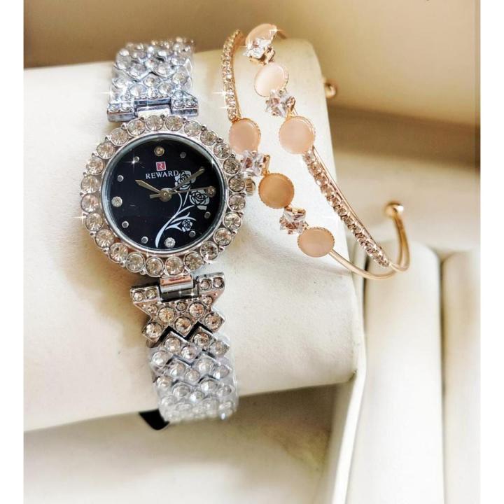 Stone Watch With Bangle High Quality | Daraz.pk
