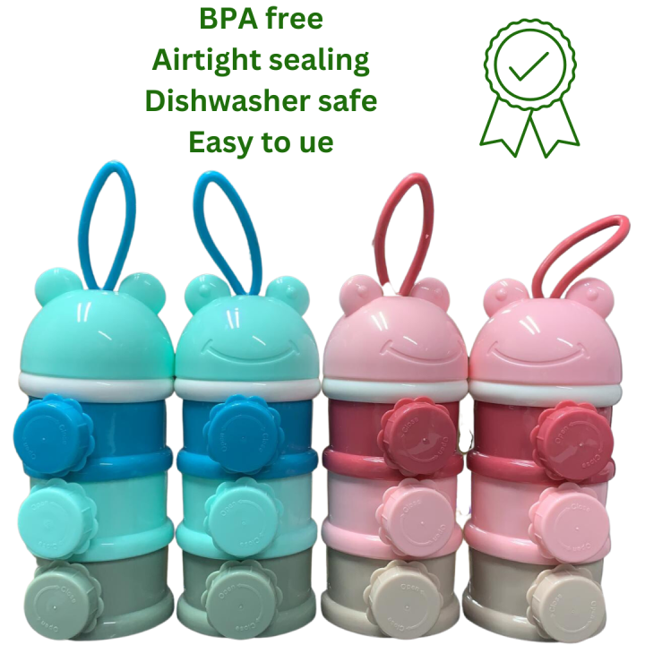 Baby Milk Container Formula Dispenser with Separate Compartments to ...