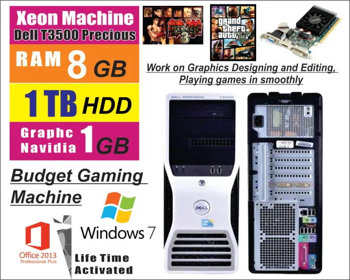 Gaming PC Dell T3400 Xeon Precious Machine with graphics card | Daraz.pk