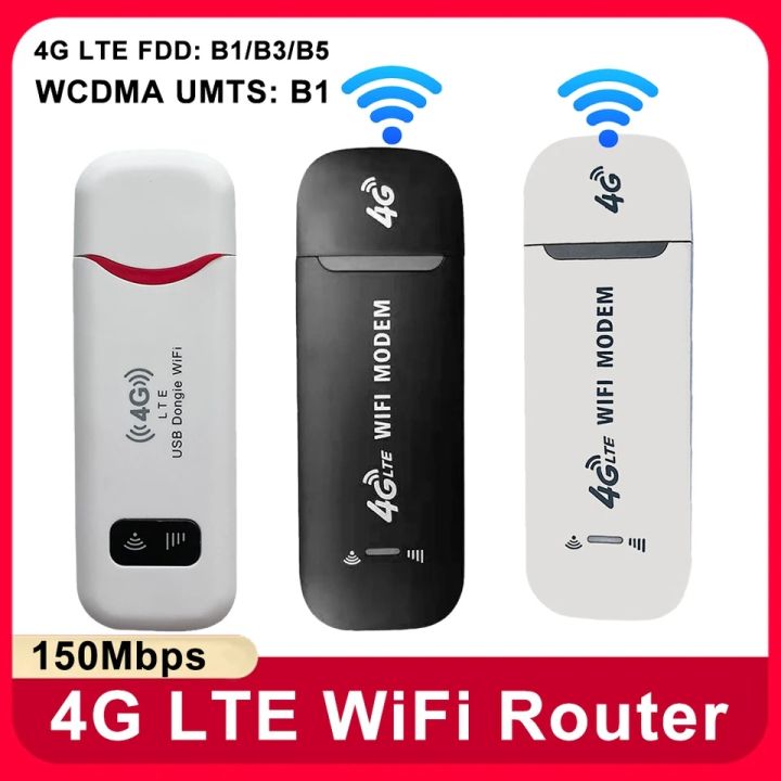 4G wingle Wireless LTE WiFi Router 4G SIM Card Portable 150Mbps USB Modem Pocket Hotspot Dongle ...