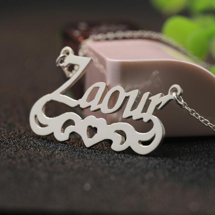 Customized Necklace, Name Locket, Custom Name Lockets For Girls | Daraz.pk
