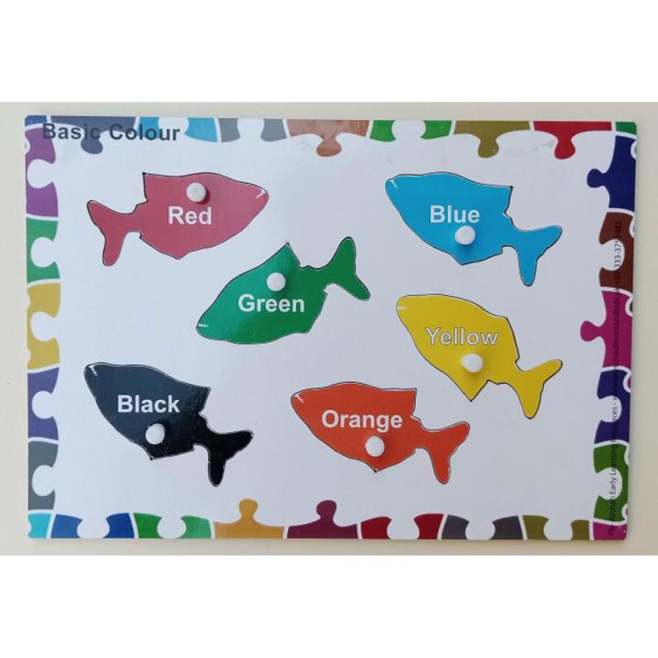 Large Colour Knob Puzzle - 6 pieces | Daraz.pk