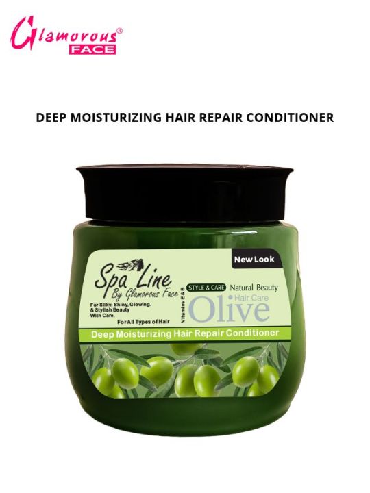 Glamorous Face Spa Line Olive Hair Repair Conditioner Jar 650g | Daraz.pk