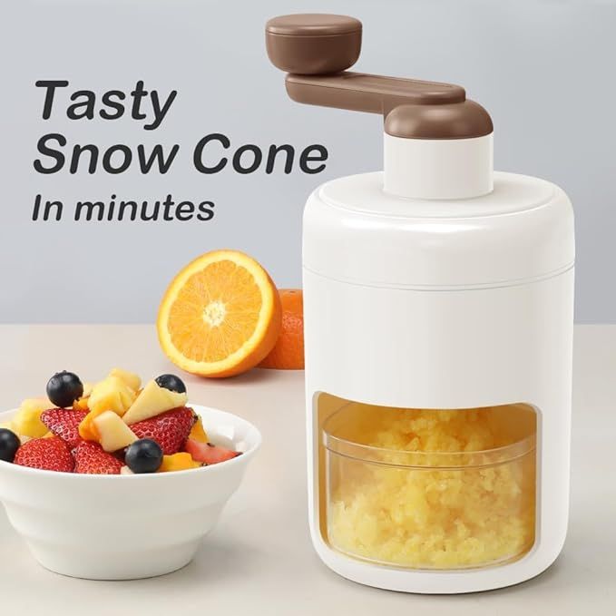 Manual Ice Crusher Ice Shaver Machine Gola Maker Household Small Mini ...