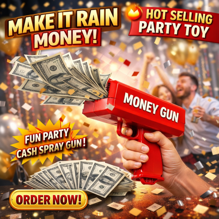 Money Gun Party Toy Cash Spray Machine | Daraz.pk