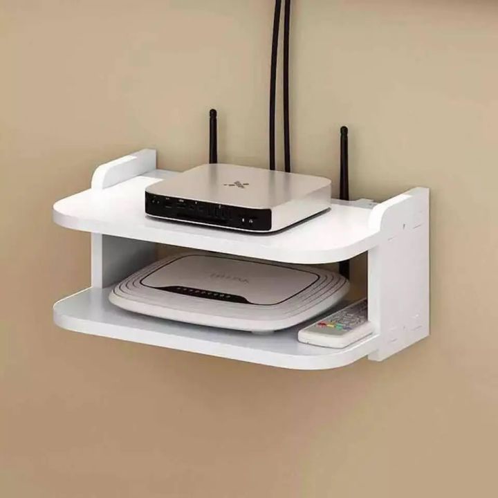 Router Stand Revival Home and Decor Modern Floating Shelf with Single ...