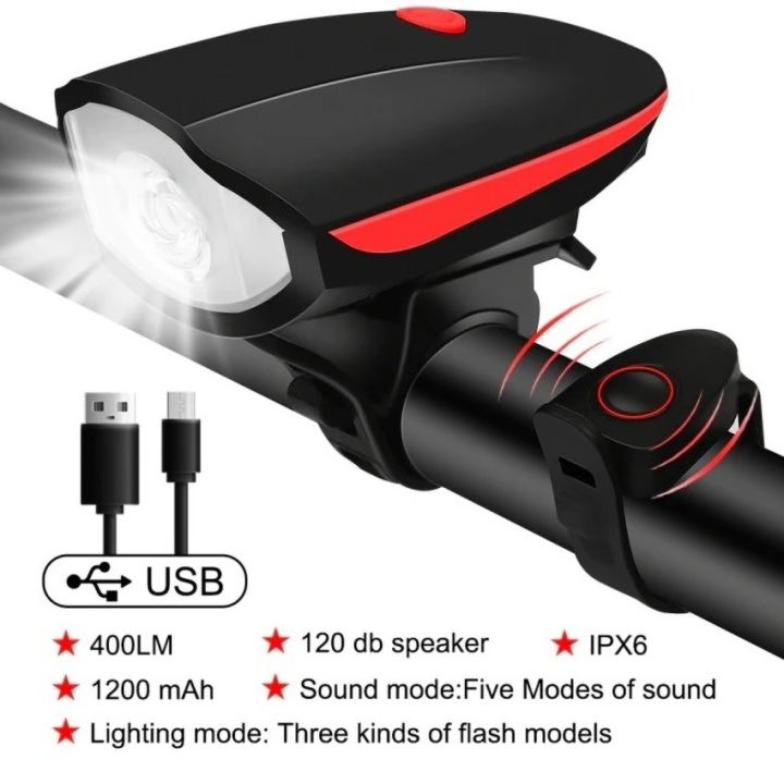 be strong USB Rechargeable Bicycle front light LED Bright Light bicycle ...