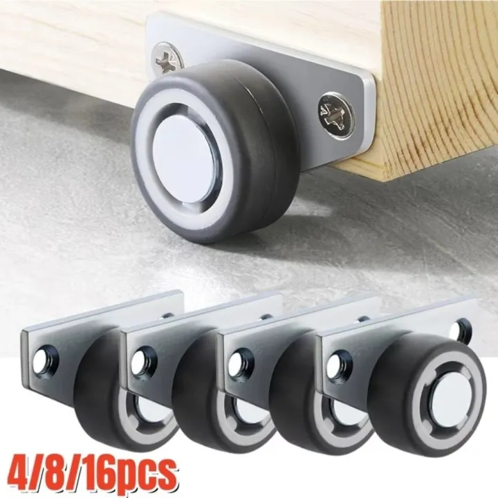 Gifts Mini Side Mount Caster Wheels Silent Table Cabinet Universal ...