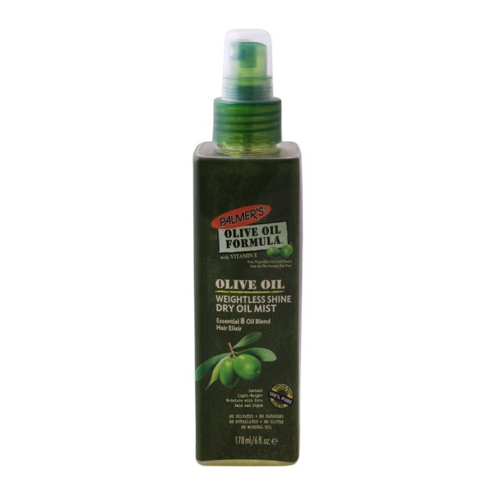 Palmes Olive Oil Weightless Shine Dry Oil Mist, With Vitamin E, 178ml ...