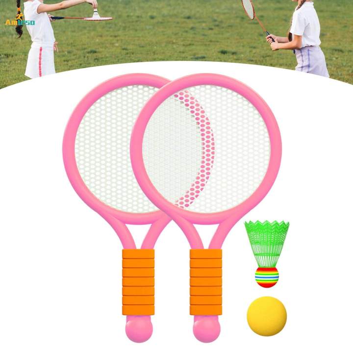 Children's Badminton Tennis Set Gift Sports for Backyard Indoor | Daraz.pk