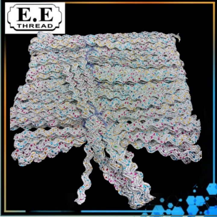 E.E THREAD - Fancy elegant traditional Embroidery Silver Kingri Zari ...