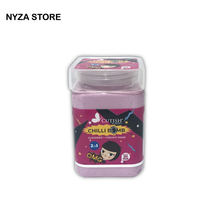 Cutish 2 in 1 Strawberry Cleanser + Creamy Mask Jar 300 g | Daraz.pk