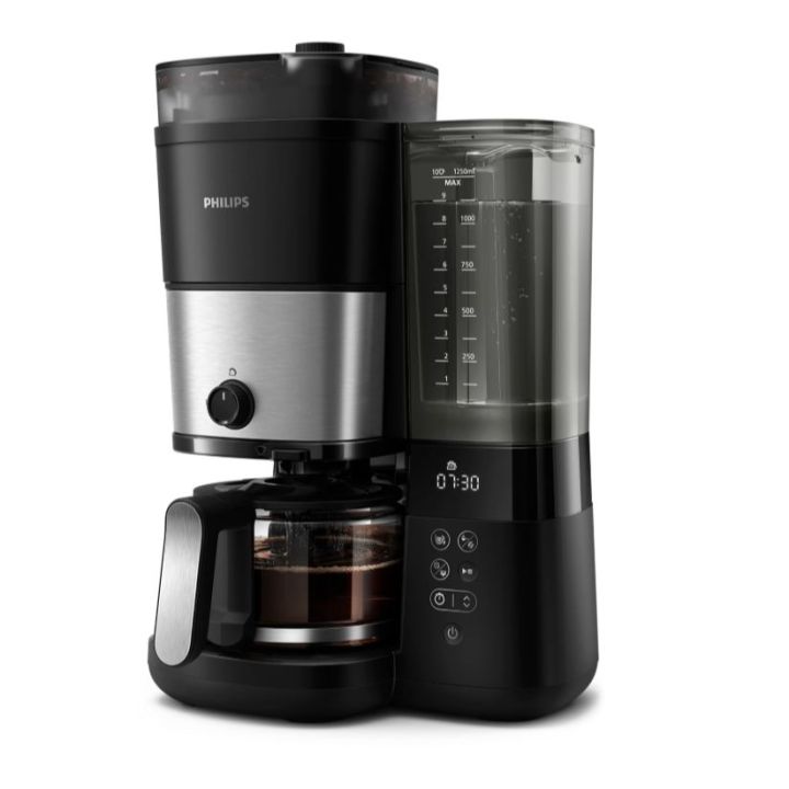 Philips All-in-1 Brew Drip coffee maker with built-in grinder HD7900 ...