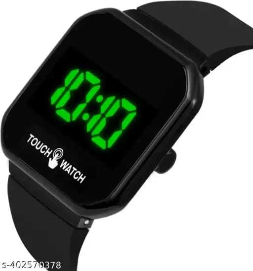 New Apple Digital Black Touch Watch Led Smart Watch |Silicone Rubber ...