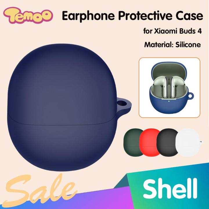 Temoo Silicone Headset Case For Xiaomi Buds 4 Wireless Bluetooth ...