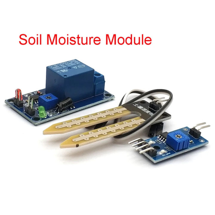 DC 5V 12V Soil Moisture Sensor Relay Control Module Automatic Watering ...
