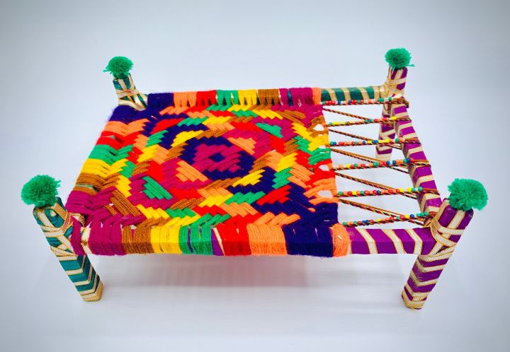 Decorative Charpai (Bed) Village Collectible - Unique Handmade Table ...