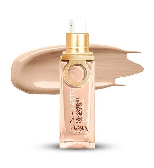 Aqua Color Line True Skin Fresh Nude High Coverage Foundation | Daraz.pk