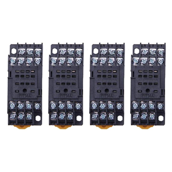 ZOROOM 4X PYF14A DIN Rail Relay Socket Base 14 Pin for MY4NJ HH54P MY4 | Daraz.pk