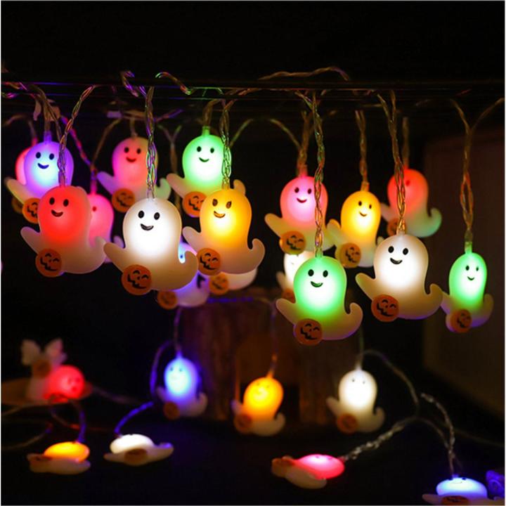 Led smiling face pumpkin ghost lamp ghost festival scene layout ...