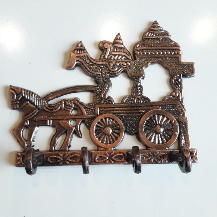 Key Holder Metal Horse carriage Wall | Daraz.pk