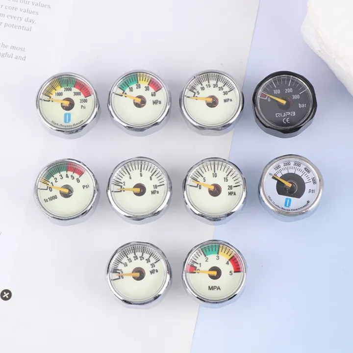 Air Mini Micro Pressure Gauge Manometer | Thread M10 M8 | 5MPA 10MPA ...