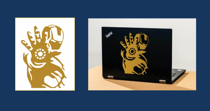 Ironman Vinyl Sticker for Laptop | Daraz.pk
