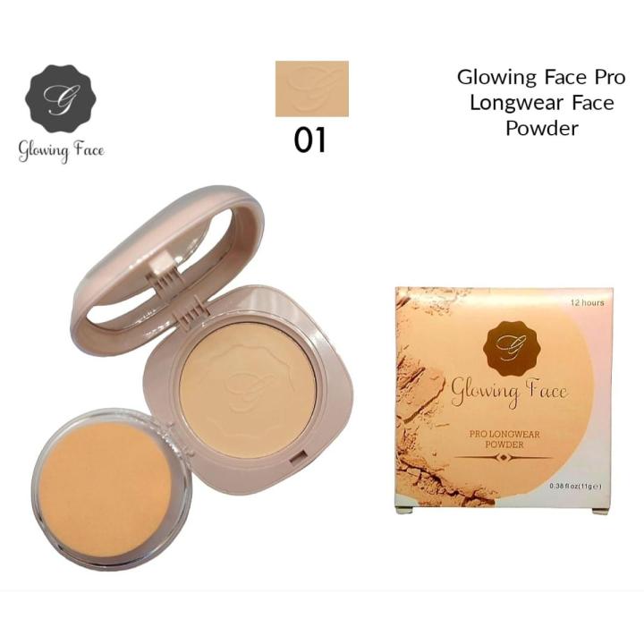 Glowing Face Pro Longwear Face Powder - 01 | Daraz.pk