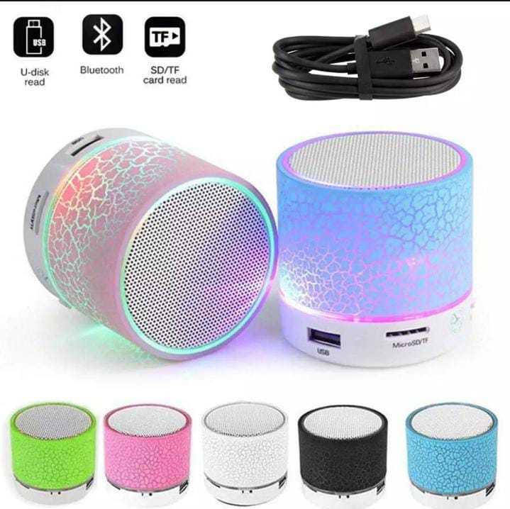 Universal MP3 Wireless Portable Bluetooth Speaker with LED Lights and ...