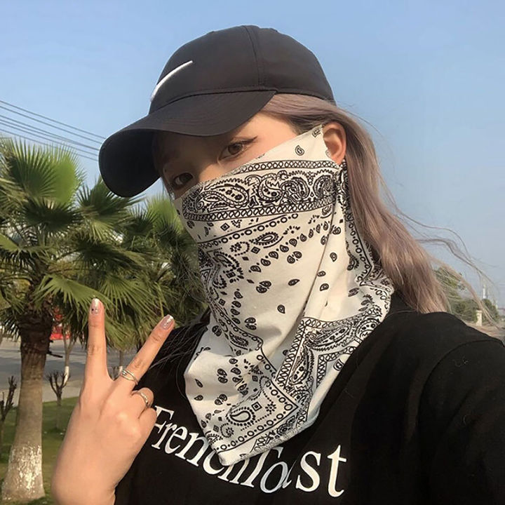 Sunscreen Mask For Men Women Summer Face Neck UV Protection Ear Bandana ...