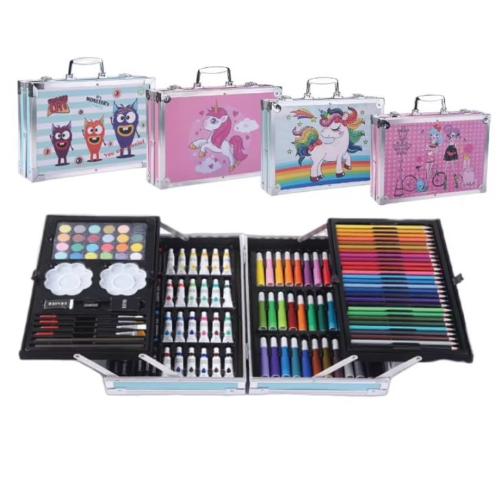 145 Pieces Unicorn Colour Kit Material Box – Kids Art Set with Multi ...
