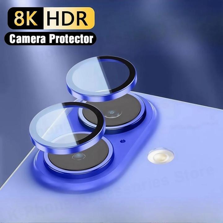 HOT Aluminum Metal Ring Camera Protector For IPhone 16 Plus Rear Lens ...