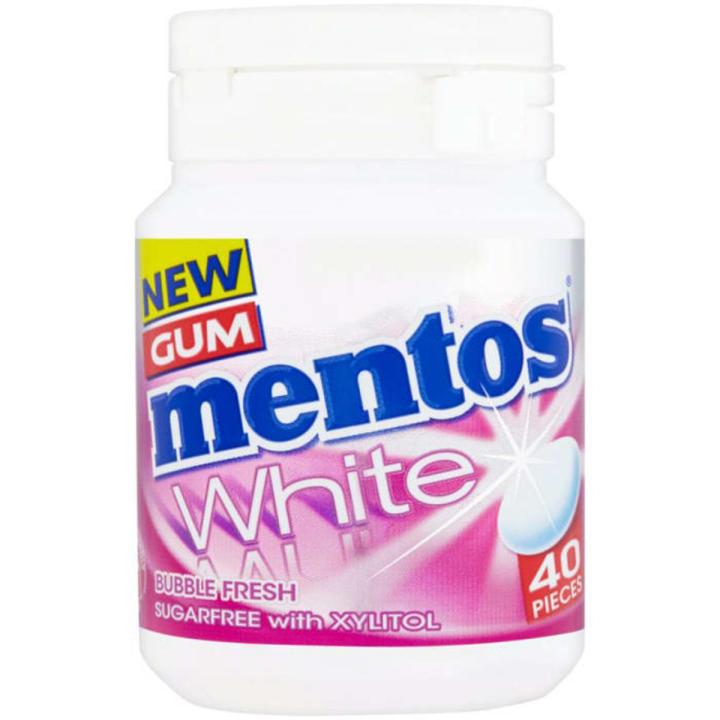 Mento White Bubble Fresh Gum 40 pieces 60gm (Imported) | Daraz.pk