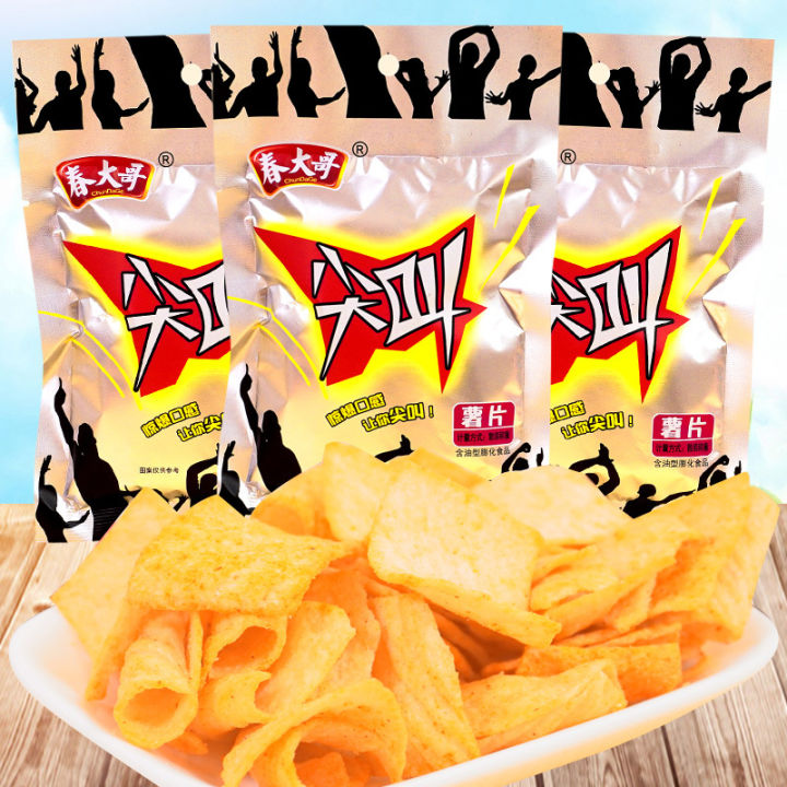 Big Brother Spring screaming potato chips 60 bags of 8090 nostalgic ...